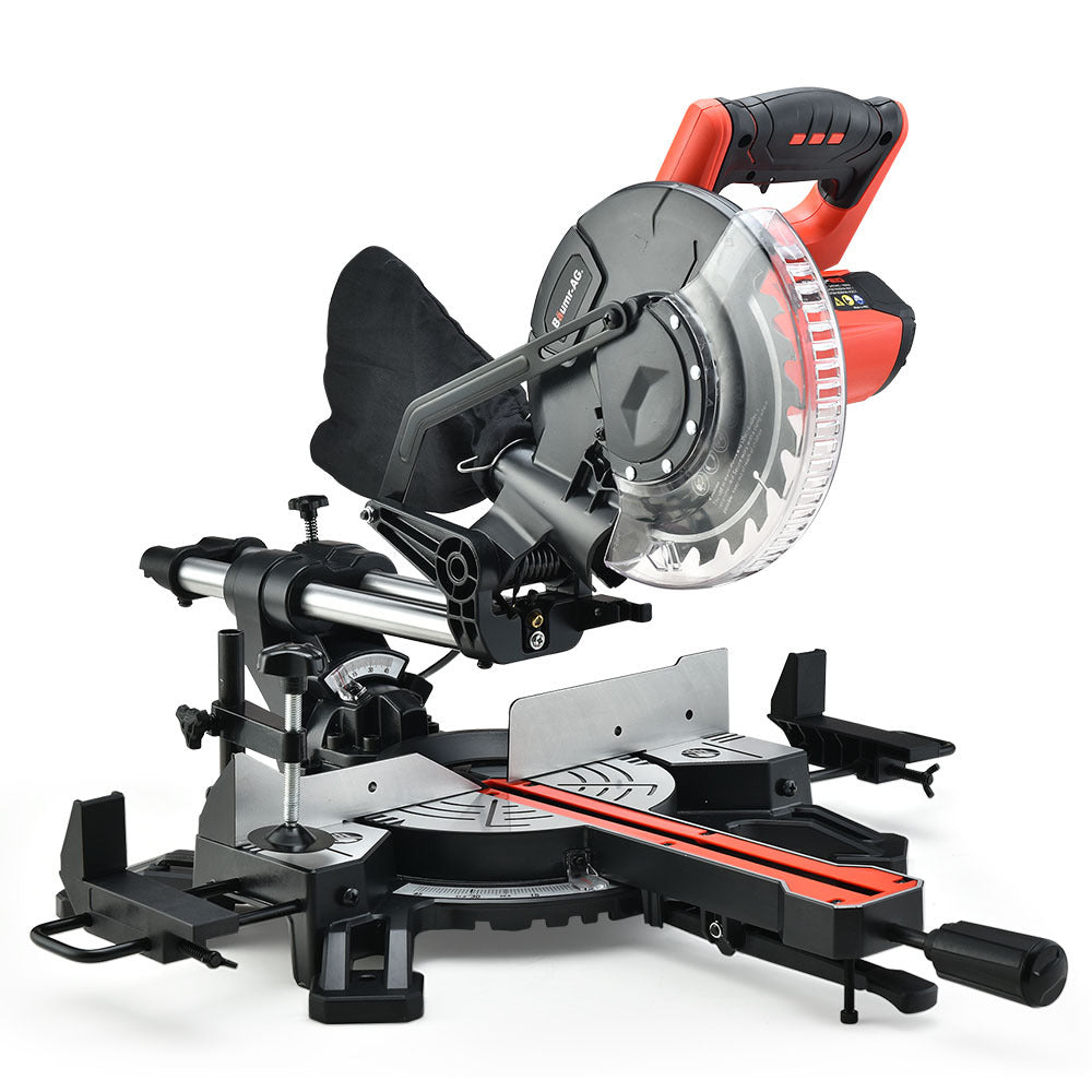 BAUMR-AG 210mm Compound Mitre Saw Dual Bevel Sliding Drop Saws 1500W ...